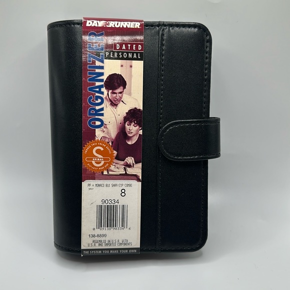 day runner | Office | Vintage Day Runner Dated Personal Organizer Black ...